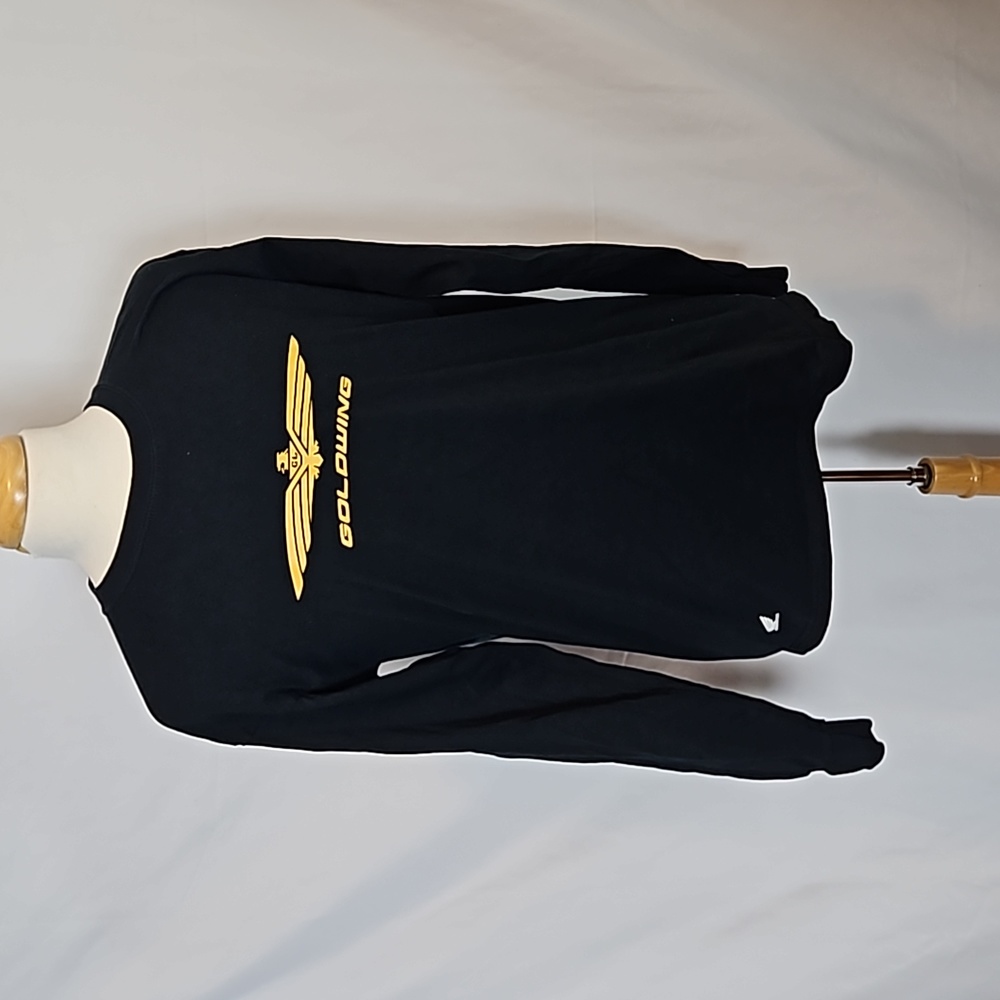 Goldwing Logo, L, Long Sleeve Black T-Shirt, Honda Li… - Gem